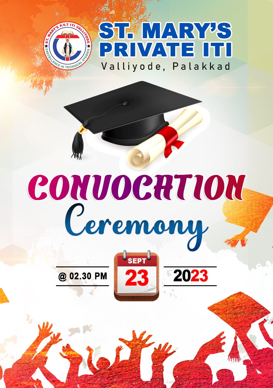 CONVOCATION CEREMONY 23.09.23 @2.30 | St. Mary’s Industrial Training ...